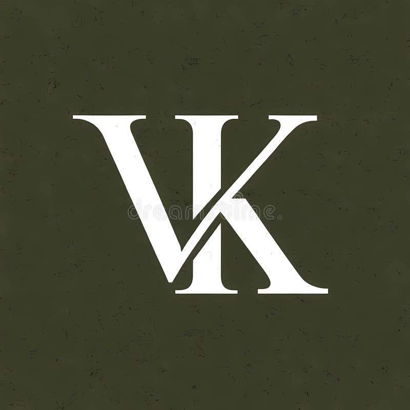 VK Logo Design Vector Illustration (A1) Stock Illustration ...