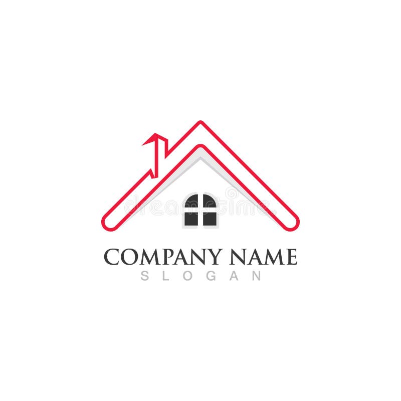 Logo Voor Thuis En Gebouwen En Symbool Voor Vectorafbeelding Vector ...