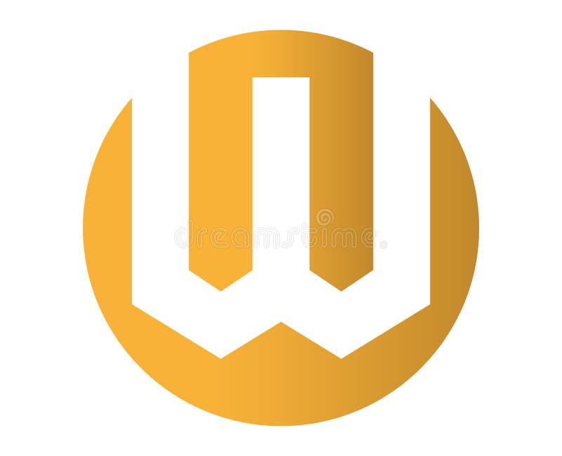 Logo for W Letter stock vector. Illustration of company - 81268287