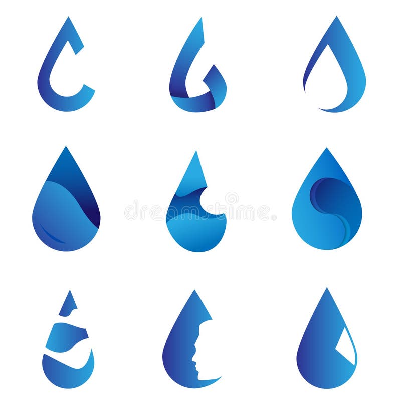 Logo Water Collection Design Stock Vector - Illustration of business ...