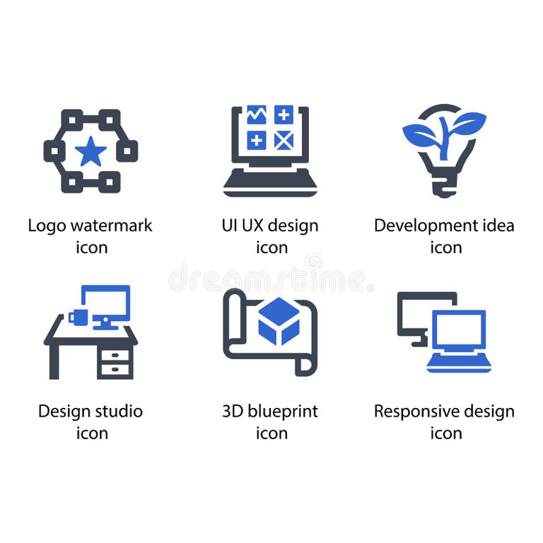 Logo Watermark, UI UX Design, Development Idea, Design Studio, 3D ...