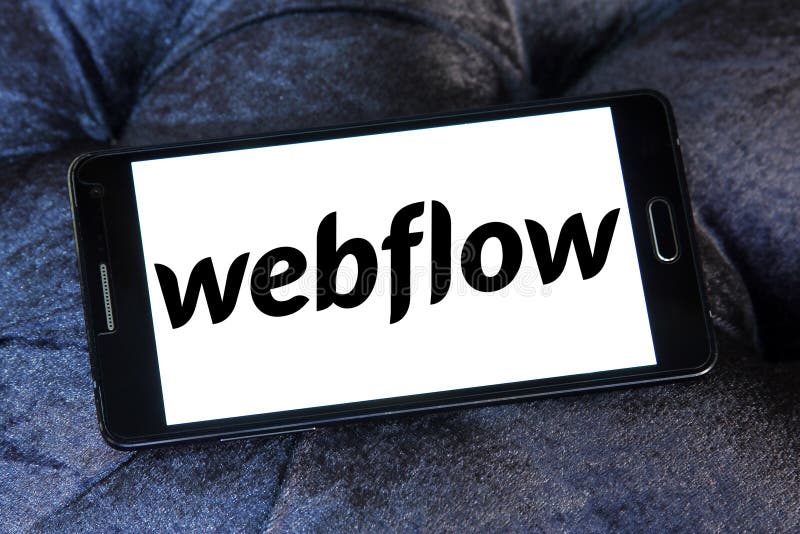 Webflow Software Company Logo Editorial Stock Image - Image of icon ...