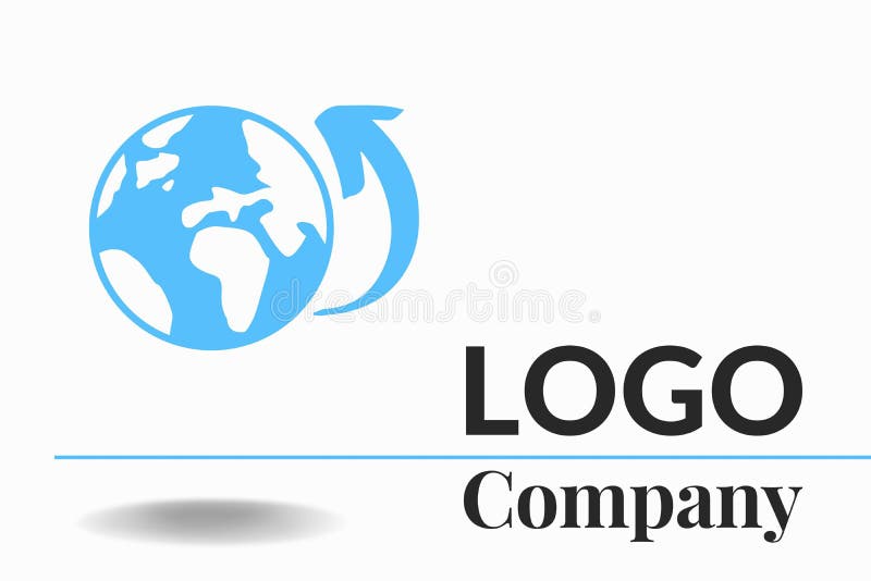 Logo-Welt. stock abbildung. Illustration von kommunikation - 231066746