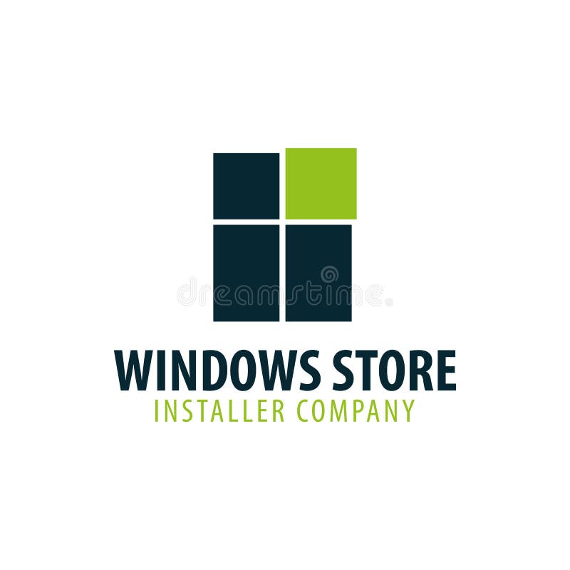 Logo Windows Store. Installer Company. Vector Illustration. Stock ...
