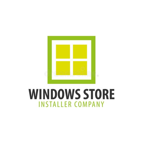 Logo Windows Store. Installer Company. Vector Illustration. Stock ...
