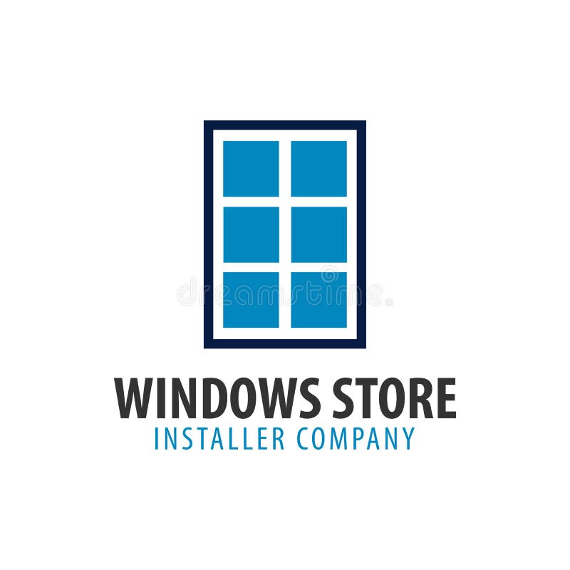Logo Windows Store. Installer Company. Vector Illustration. Stock ...
