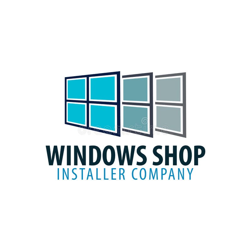 Logo Windows Store. Installer Company. Vector Illustration. Stock ...