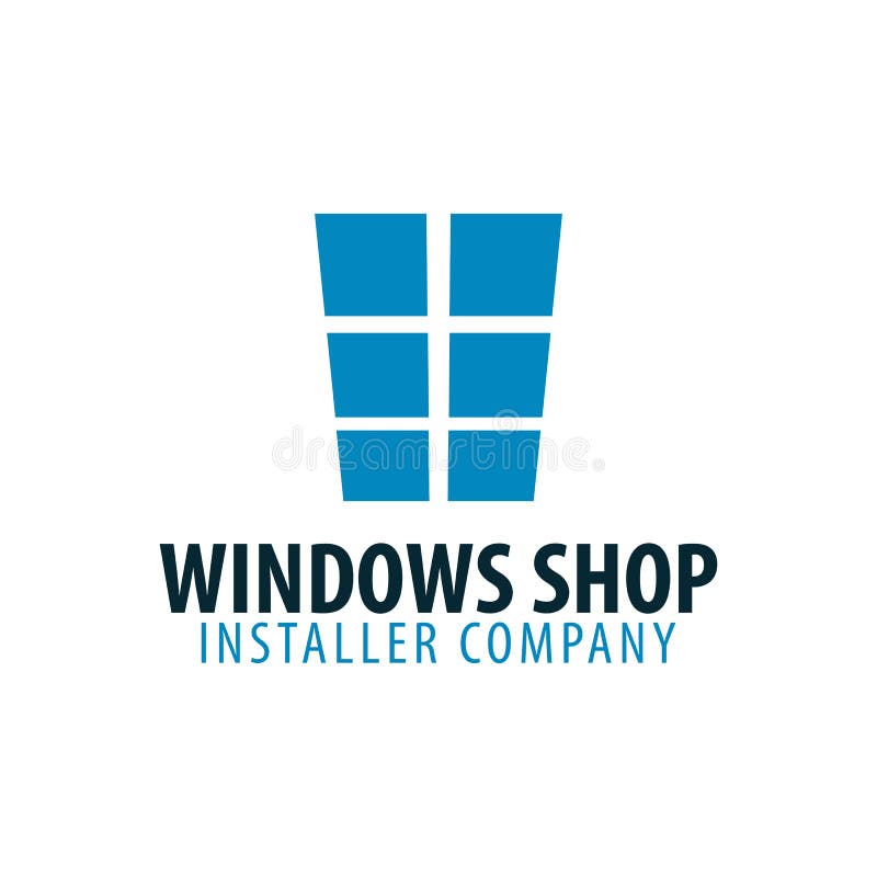 Logo Windows Store. Installer Company. Vector Illustration. Stock ...