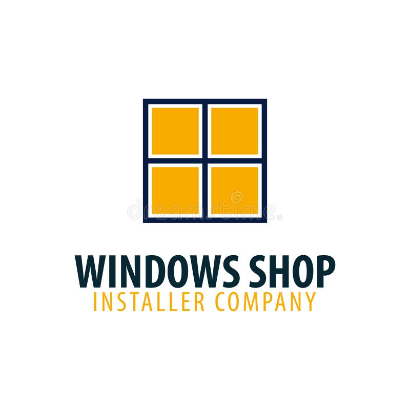 Logo Windows Store. Installer Company. Vector Illustration. Stock ...