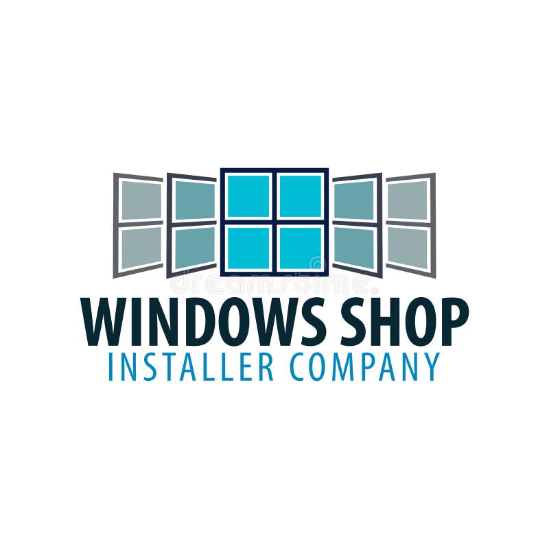 Logo Windows Store. Installer Company. Vector Illustration. Stock ...