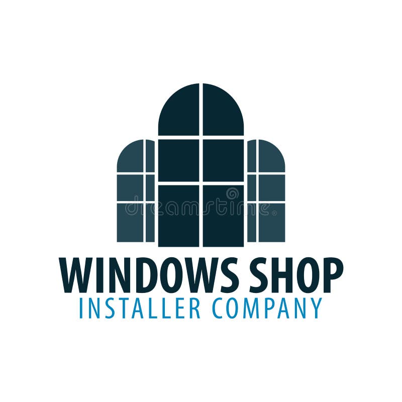 Logo Windows Store. Installer Company. Vector Illustration. Stock Illustration - Illustration of ...