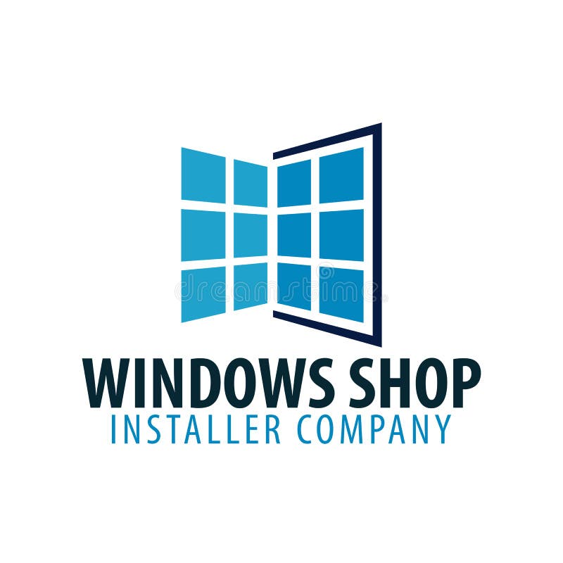 Logo Windows Store. Installer Company. Vector Illustration. Stock ...