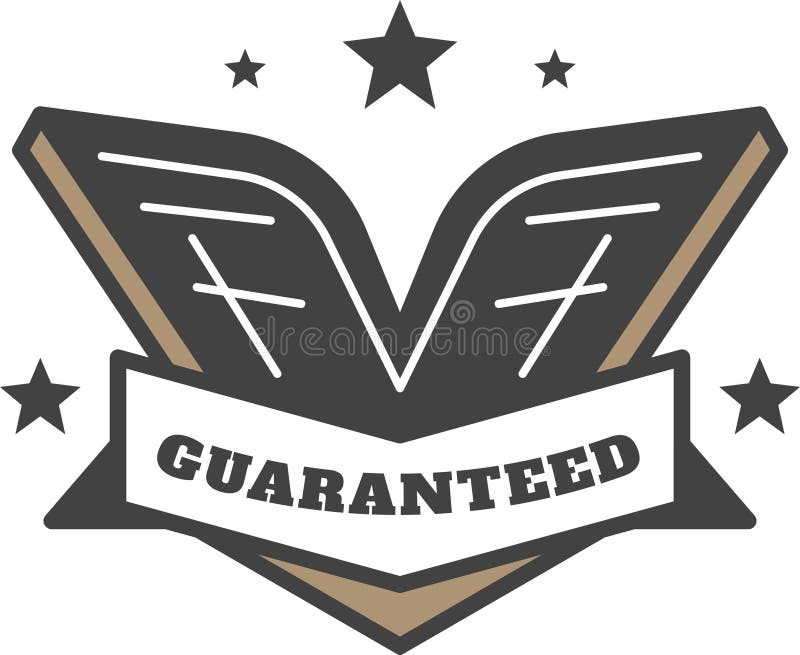 A Logo with a Winged Symbol and the Word "Guaranteed" Written ...