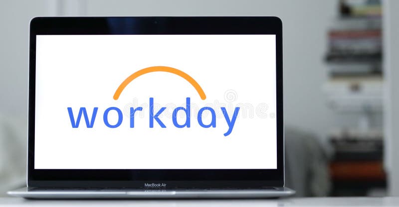 Logo of Workday on the Laptop Screen. Editorial Image - Image of text ...