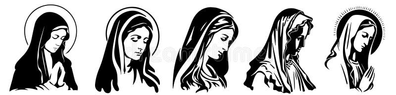 Blessed Virgin Mary Logo Stock Illustrations – 63 Blessed Virgin Mary ...