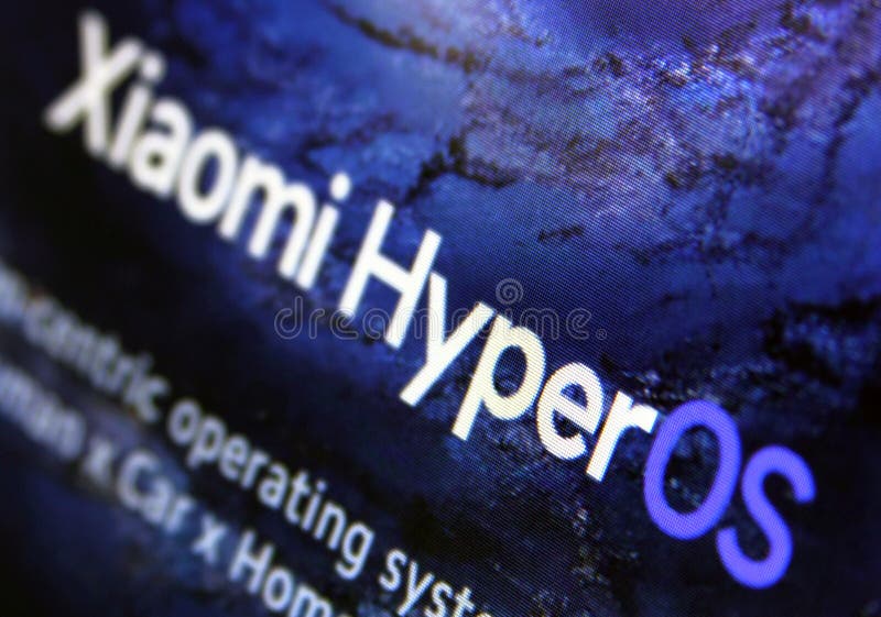 Xiaomi HyperOS Operating System Editorial Stock Photo - Illustration of ...