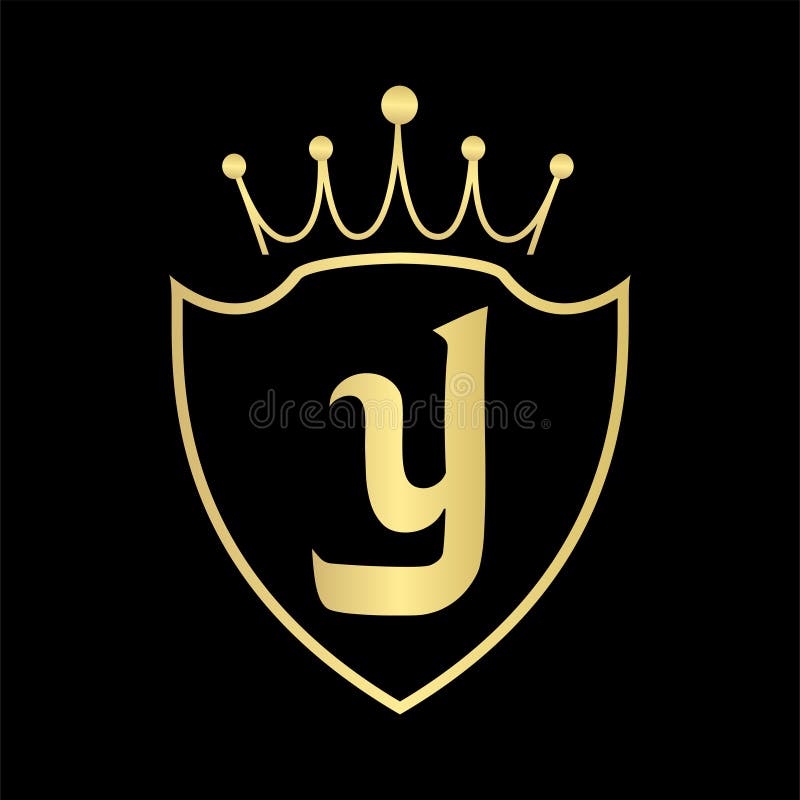 Logo Y Company Gold Letter Logo Design with Simple Style Stock ...