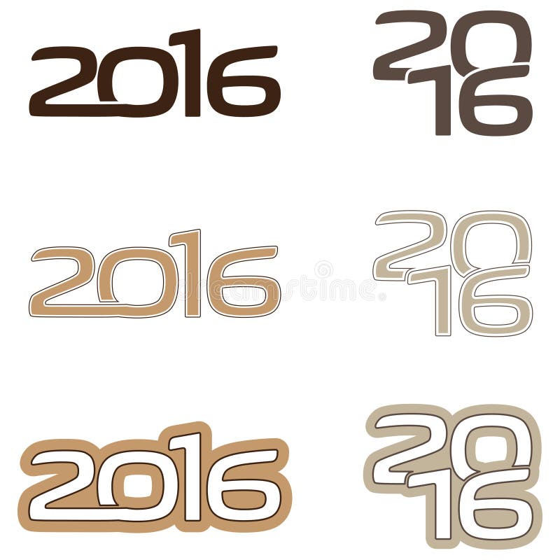Logo 2016 stock illustration. Illustration of century - 56462236