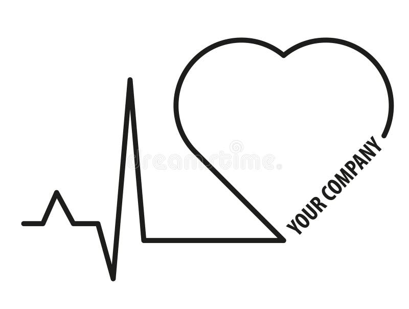 Logo of Your Cardiology Company. a Unique and Modern Logo Stock ...