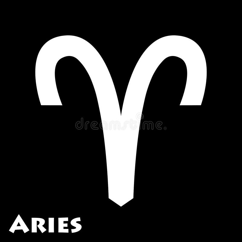 Logo of the Zodiac Sign Aries in a Vector Stock Vector - Illustration ...