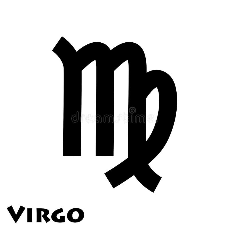 Logo Of The Zodiac Sign Virgo In A Vector Stock Vector Illustration