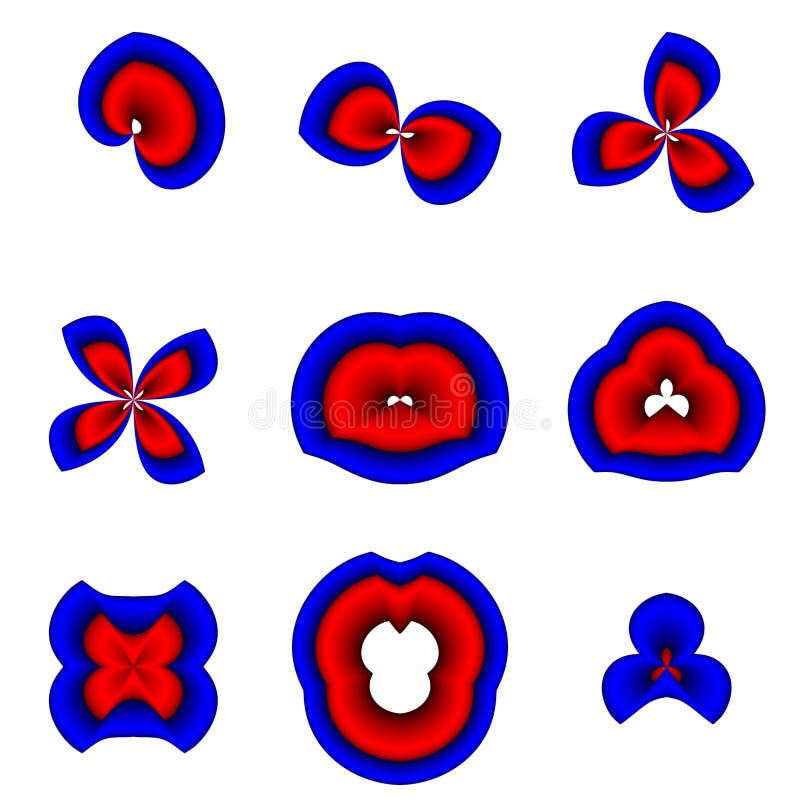 A Set of Isolated Graphic Symbols Stock Illustration - Illustration of ...