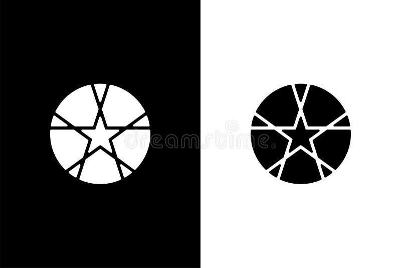 Star Minimalistic Icon Logo Template Stock Vector - Illustration of ...