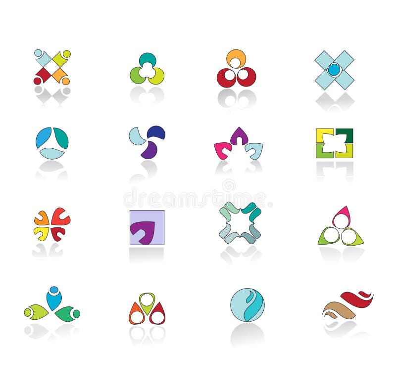 Set of Abstract Icons and Logos #3 - Design Stock Vector - Illustration ...