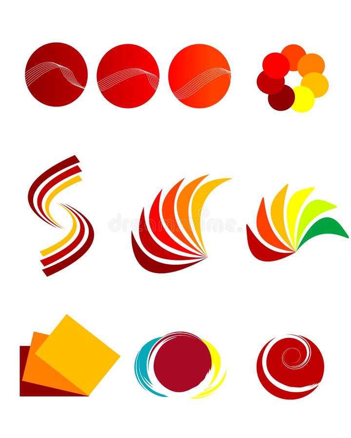 Color Swatch Swooshes 2 stock illustration. Illustration of isolated ...