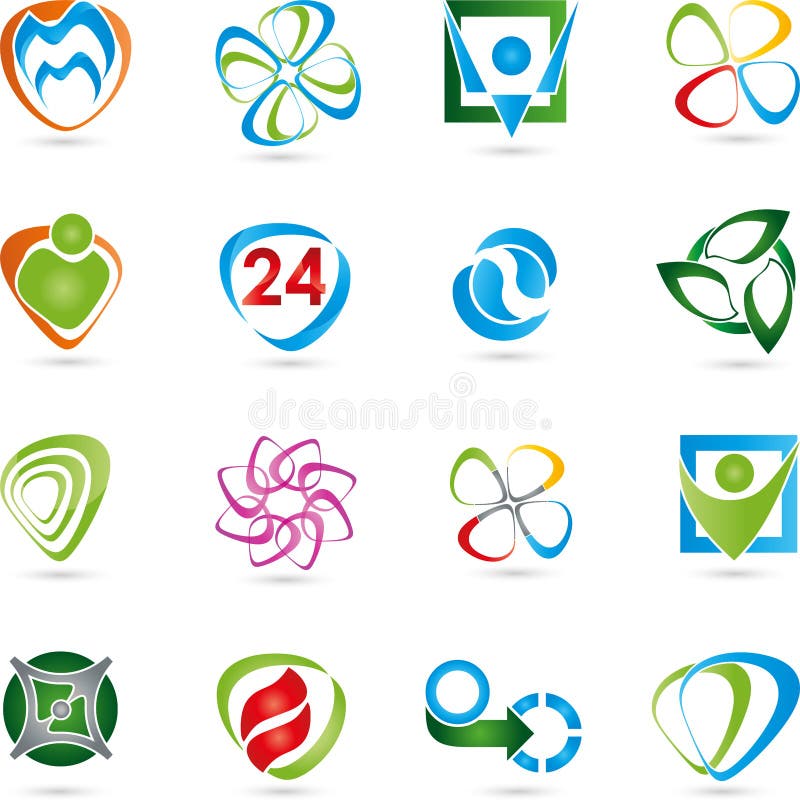 Logos Collection stock vector. Illustration of film, logo - 76455808