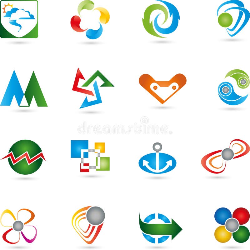 Logos Collection stock vector. Illustration of graphic - 76455957