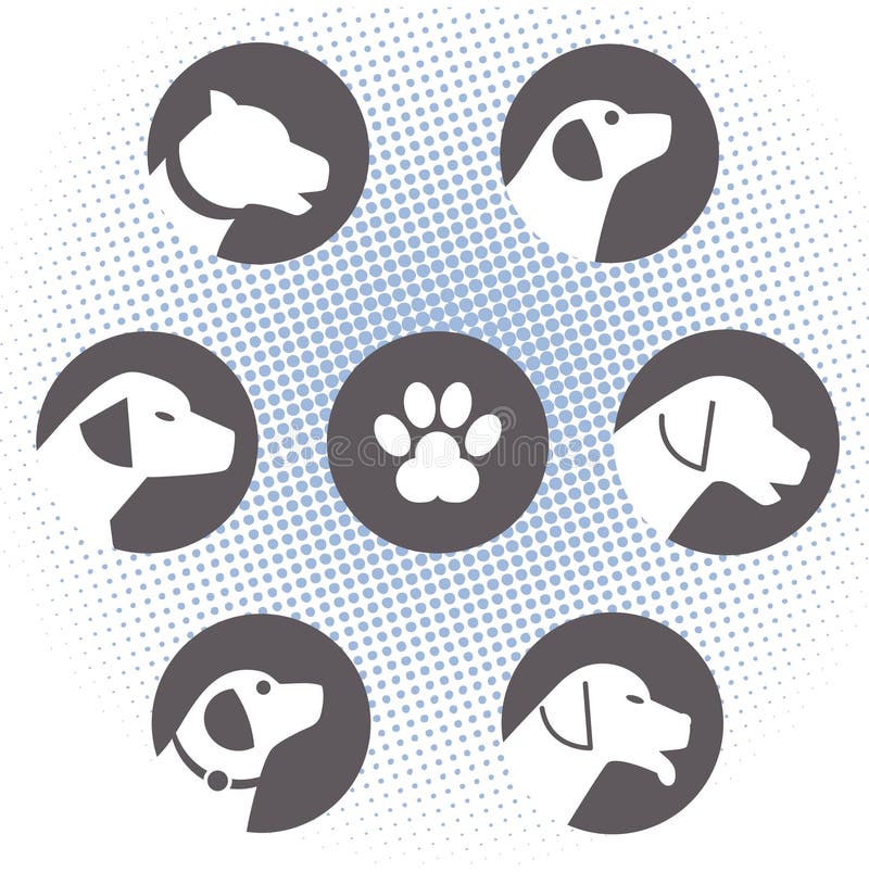 Logos de chien illustration de vecteur. Illustration du oreille - 58805382