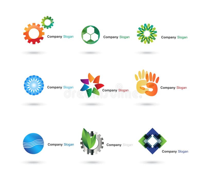 Logos de compagnie illustration de vecteur. Illustration du graphismes ...