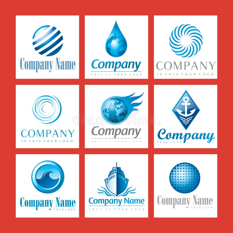 Logos ronds illustration de vecteur. Illustration du identité - 15109669