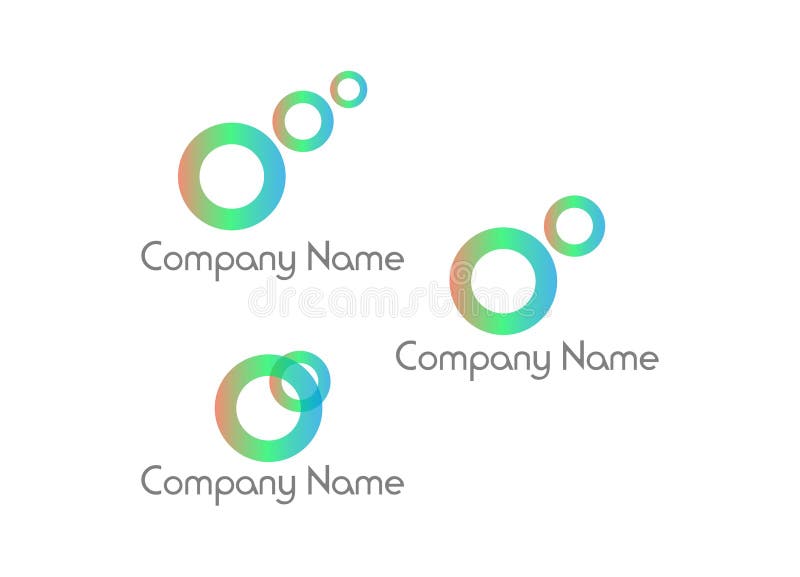 Logos De Service Informatique De Cercle Illustration de Vecteur ...