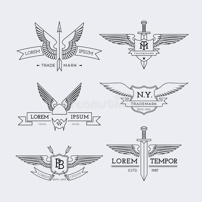 Logos del profilo messo illustrazione vettoriale. Illustrazione di arte ...