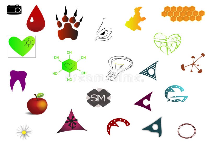 Logos stock illustration. Illustration of business, icons - 74753979