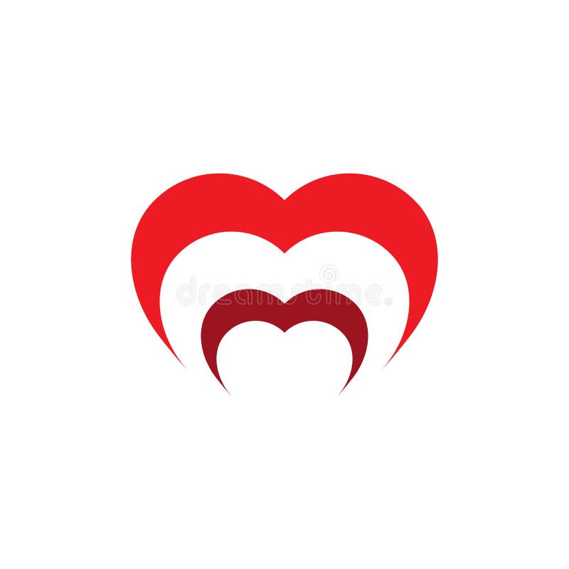 Logos et symboles de coeur illustration de vecteur. Illustration du ...