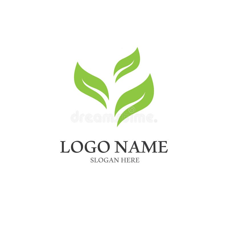 Logos of Green Tree Leaf Ecology Nature Element Vector Stock Vector ...