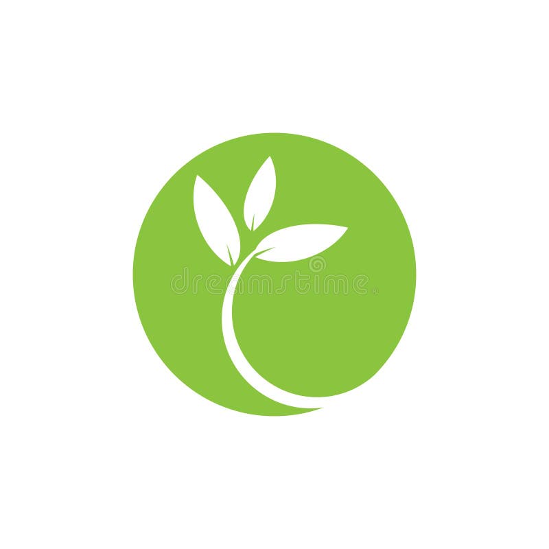 Logos of Green Tree Leaf Ecology Stock Vector - Illustration of plant ...
