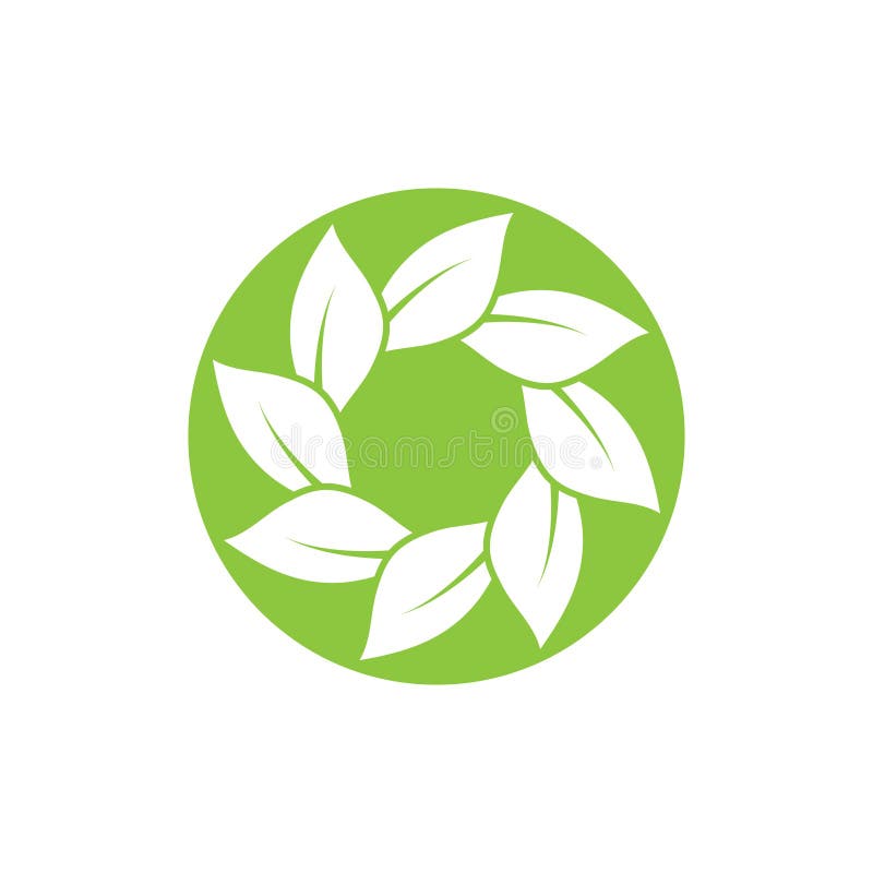 Logos of Green Tree Leaf Ecology Stock Vector - Illustration of plant ...