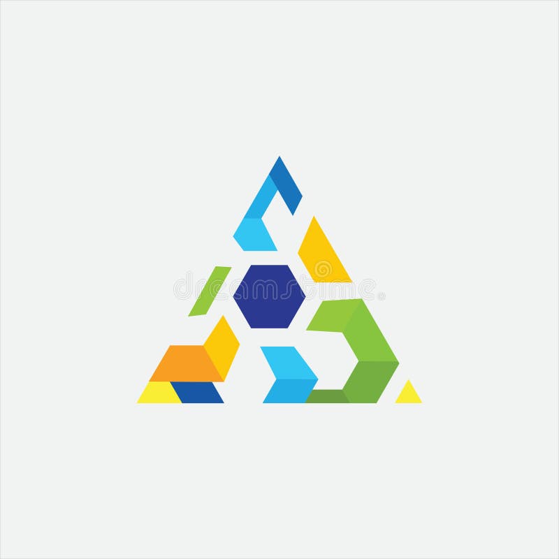 Logos a Modern Triangle Logo Vector Inspirations Stock Vector ...