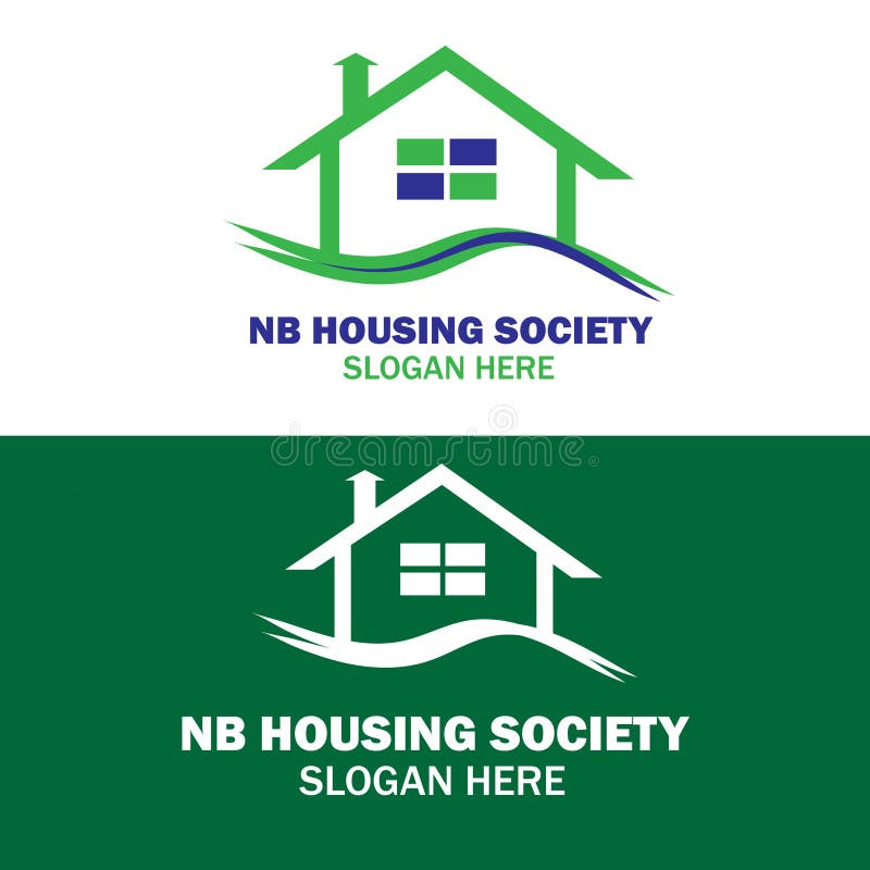 Logos - Housing Society Iconic Logo Design Illustration Stock ...