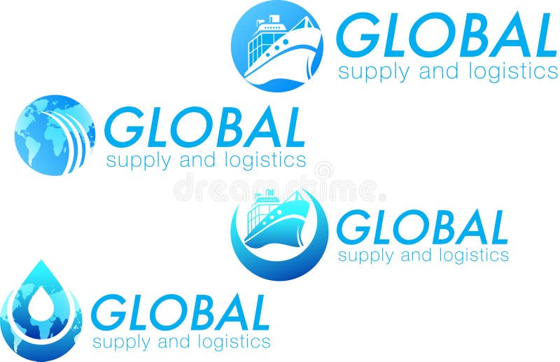 Logos for Supply and Logistics Stock Vector - Illustration of friendly ...