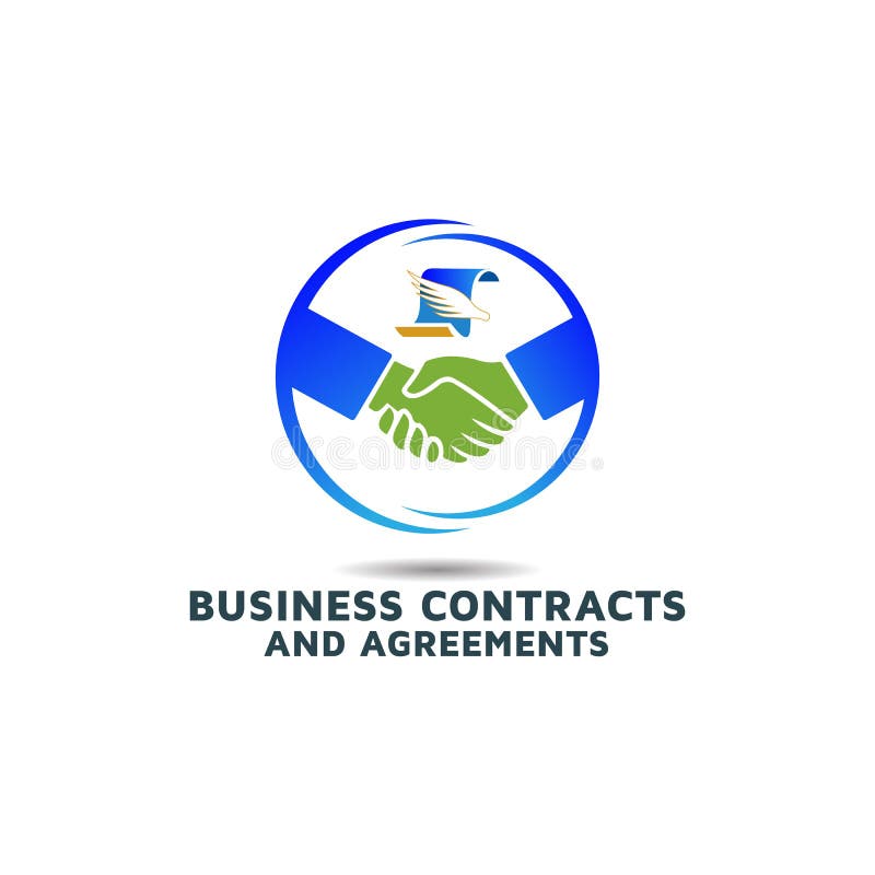 Business Agreement for Contract Vector Logo Design Stock Vector ...