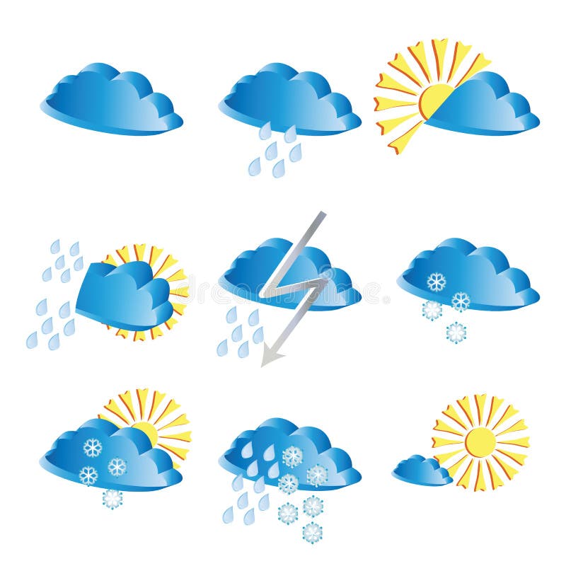 Weather Forecast Logos Stock Illustrations – 151 Weather Forecast Logos ...