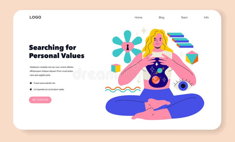 Logotherapy. Flat Vector Illustration Stock Vector - Illustration of ...