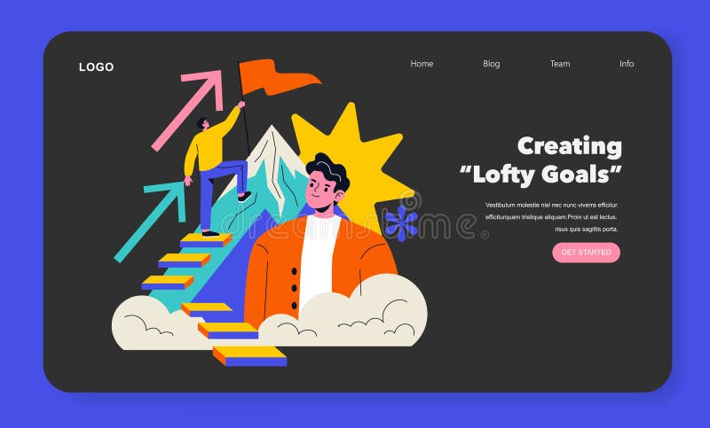 Logotherapy. Flat Vector Illustration Stock Vector - Illustration of ...