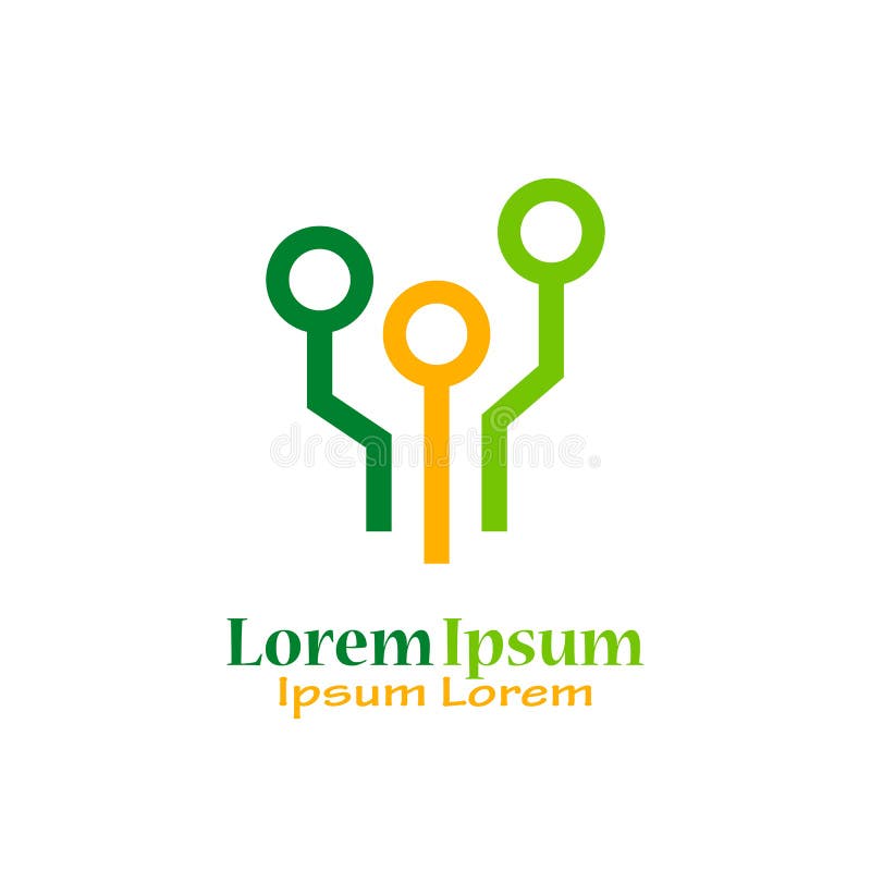 Logotipo Abstracto De La Tecnolog?a De Circuito Ilustración del Vector ...