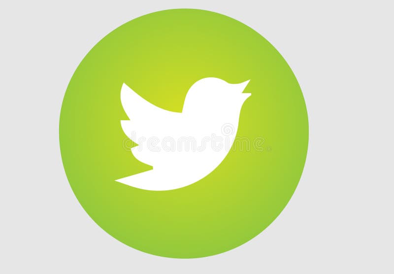 Logotipo Abstrato Do Twitter Em Branco Imagem Editorial - Ilustração de ...